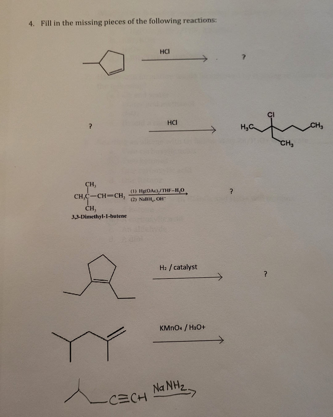 Solved Fill in the missing pieces of the following | Chegg.com