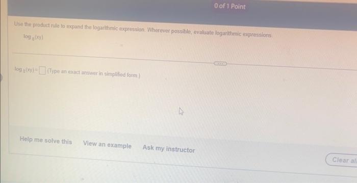 Solved Uie the product rule to expand the loggarithmic | Chegg.com Solved Uie the product rule to expand the loggarithmic | Chegg.com