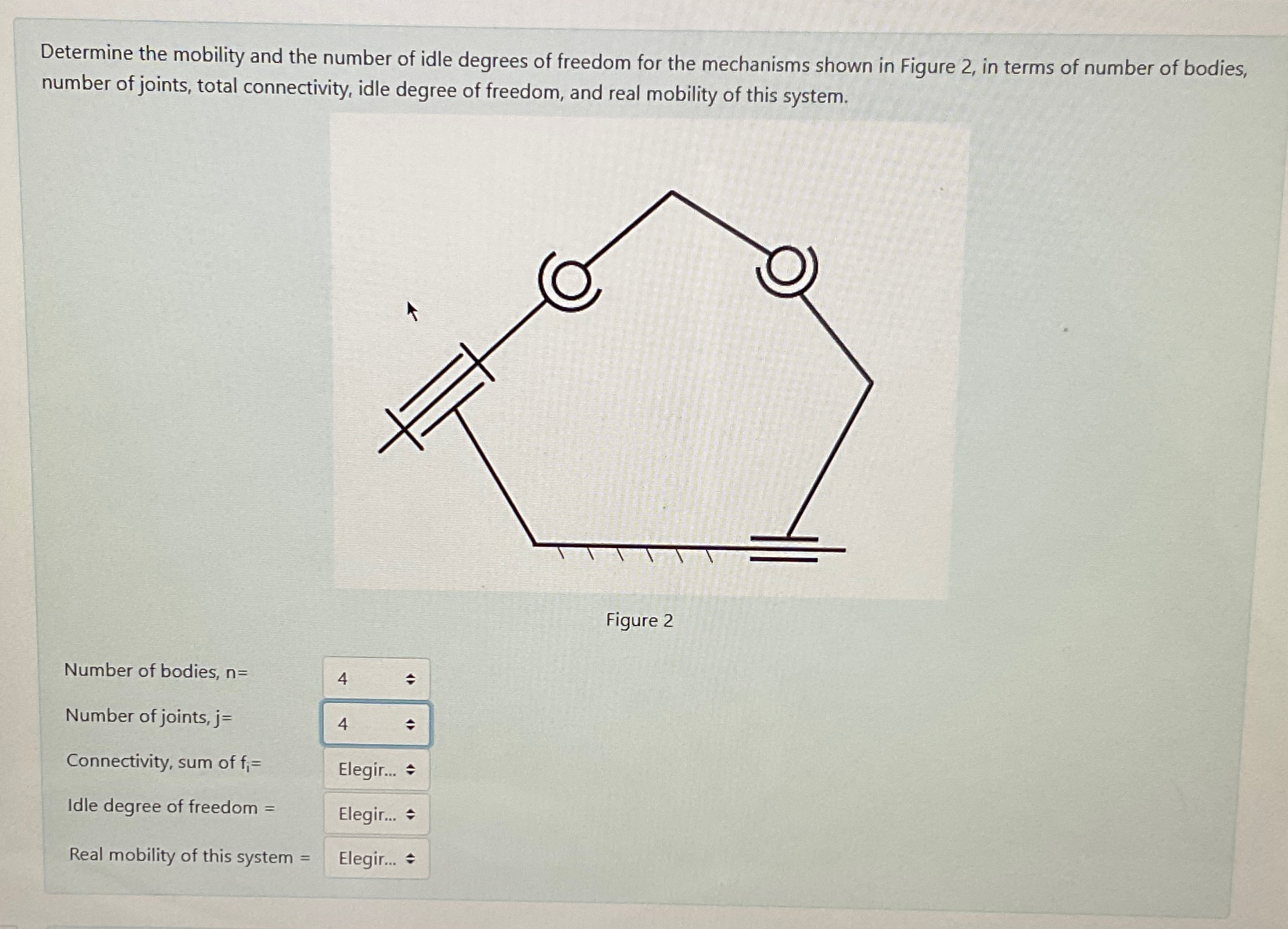 Solved Determine the mobility and the number of idle degrees | Chegg.com