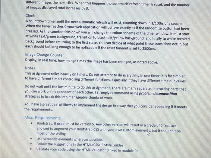 Create 1 HTML file, 1 JavaScript file, and at most 1 | Chegg.com