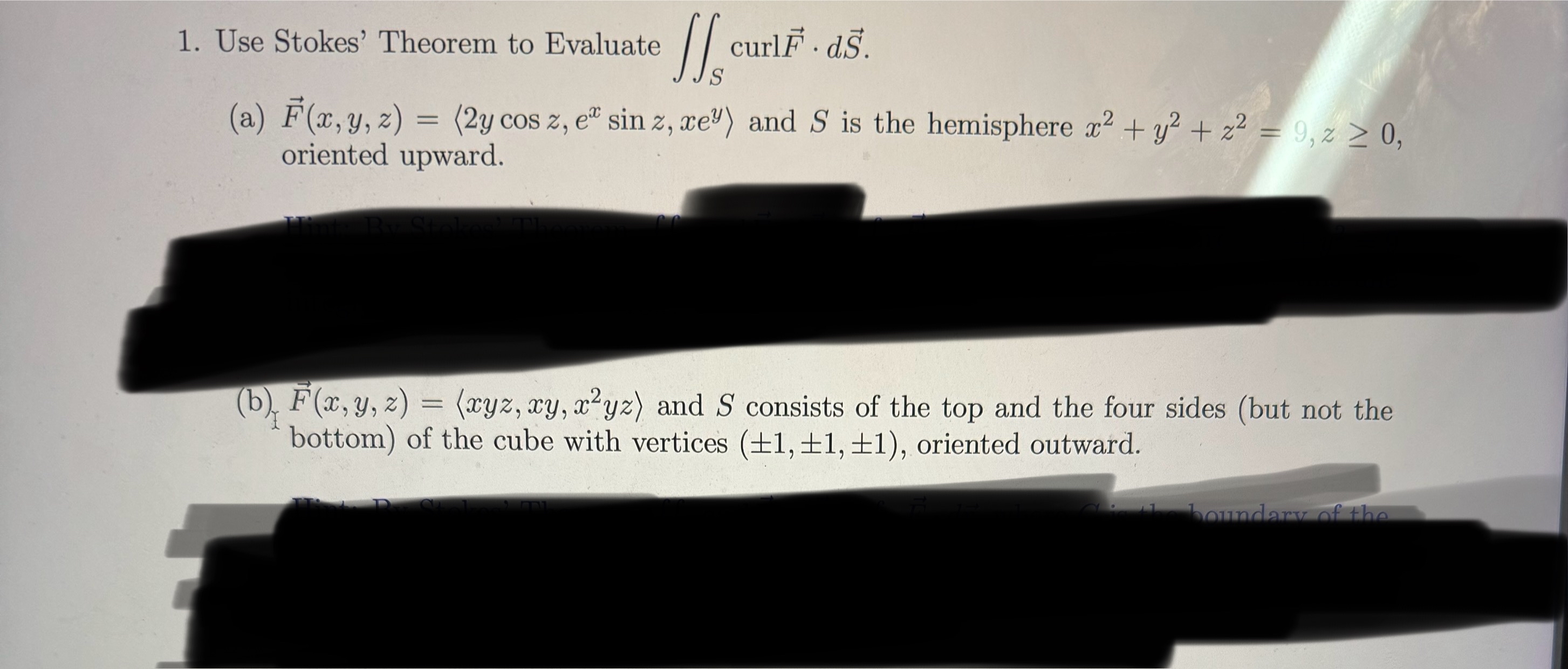 Solved Use Stokes' Theorem to Evaluate | Chegg.com