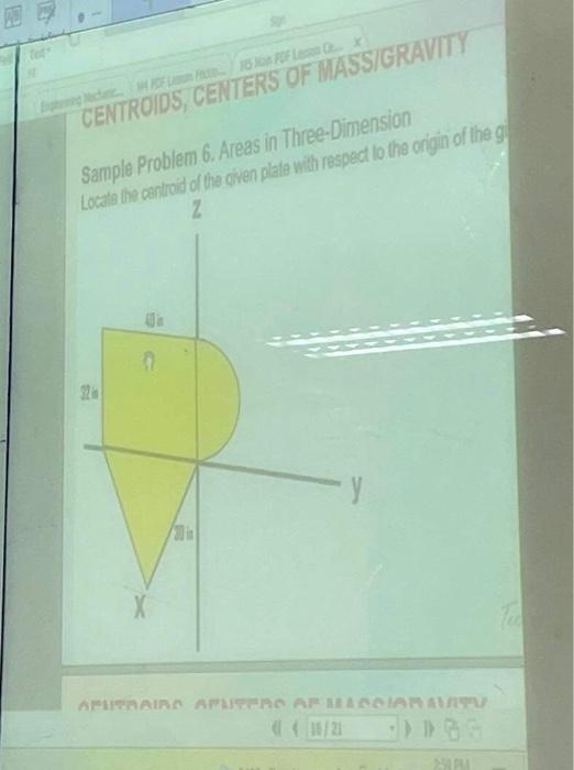 Solved CENTROIDS, CENTERS OF MASSIGRAVTY Sample problem 6. | Chegg.com