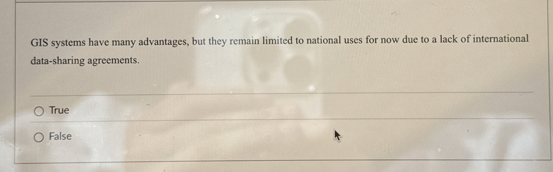 Solved GIS systems have many advantages, but they remain | Chegg.com
