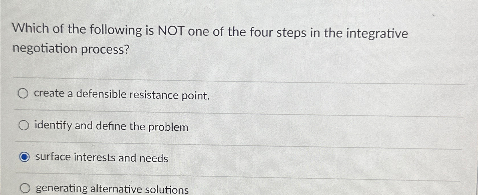 Solved Which of the following is NOT one of the four steps | Chegg.com