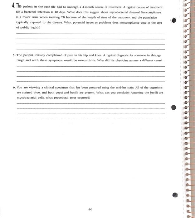Solved Lab Report 12 12 Name Date Acid-Fast Stain Your | Chegg.com