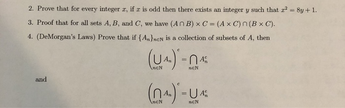 Solved 2. Prove that for every integer x, if I is odd then | Chegg.com