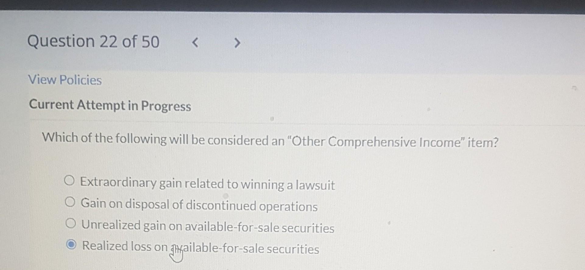 Solved Current Attempt in Progress Which of the following | Chegg.com