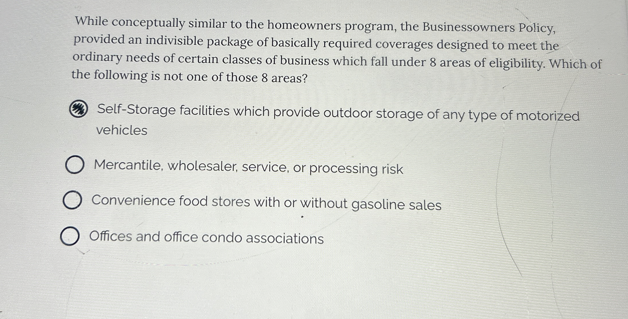 Solved While conceptually similar to the homeowners program, | Chegg.com