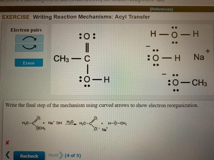 Solved [References] EXERCISE Writing Reaction Mechanisms: | Chegg.com