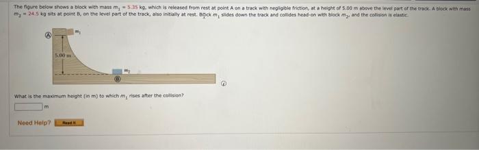 Solved The fquere below shows a block with mass m1=5.35 kg. | Chegg.com