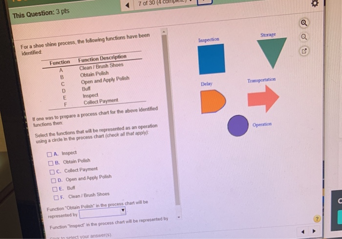 Solved 7 of 30 (4 This Question: 3 pts a Storage a | Chegg.com