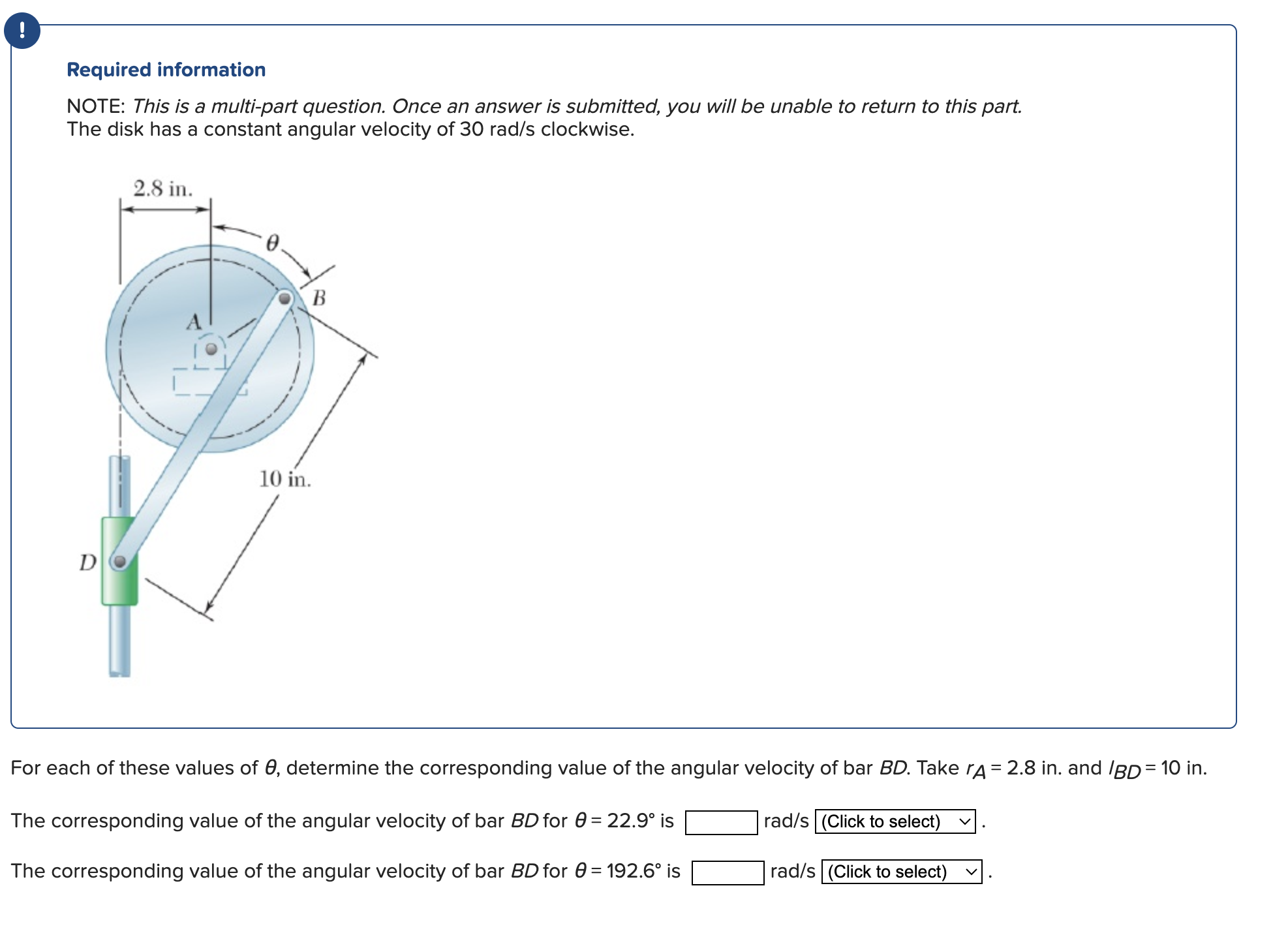 Solved Required informationNOTE: This is a multi-part | Chegg.com