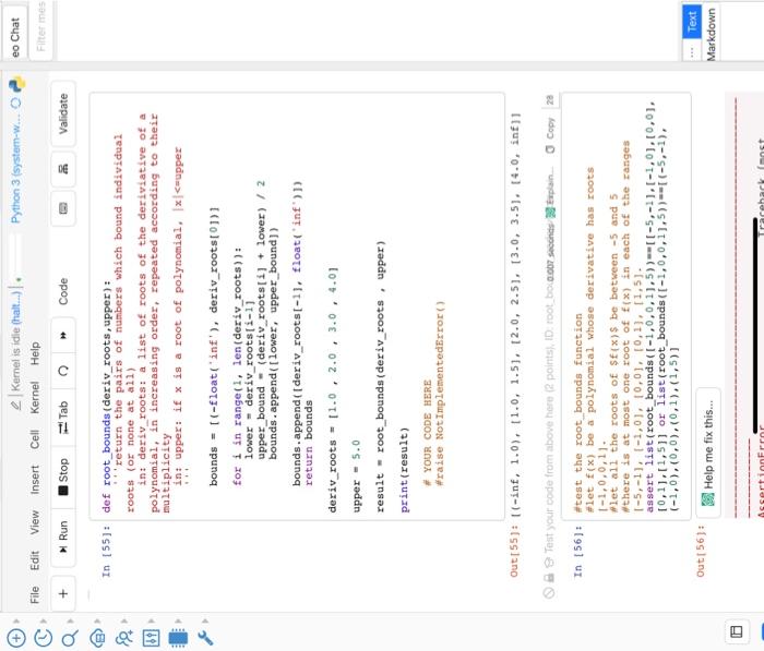 Solved Edit View Insert Cell Kernel Help Run In [55]: def | Chegg.com