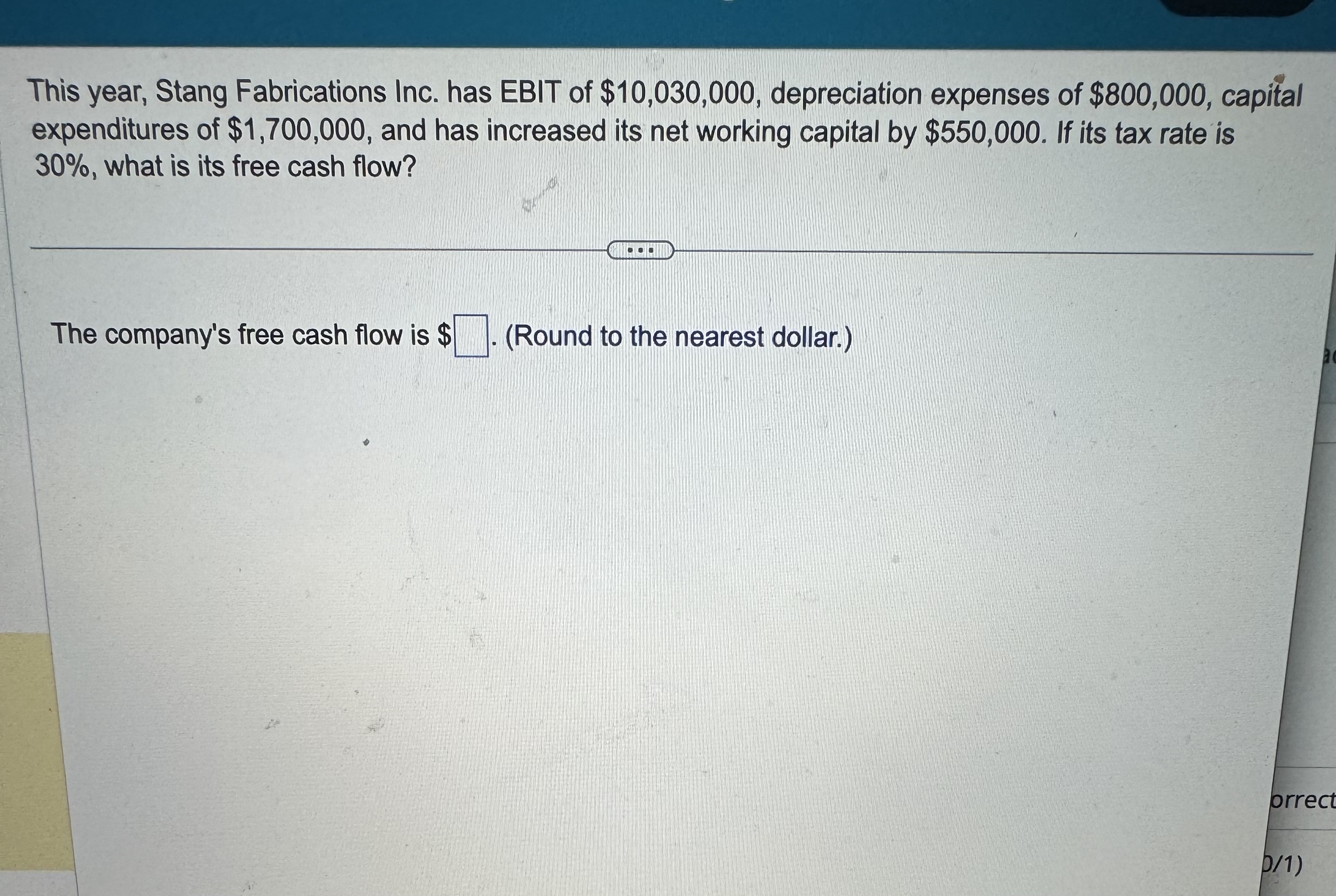 Solved This year, Stang Fabrications Inc. has EBIT of | Chegg.com