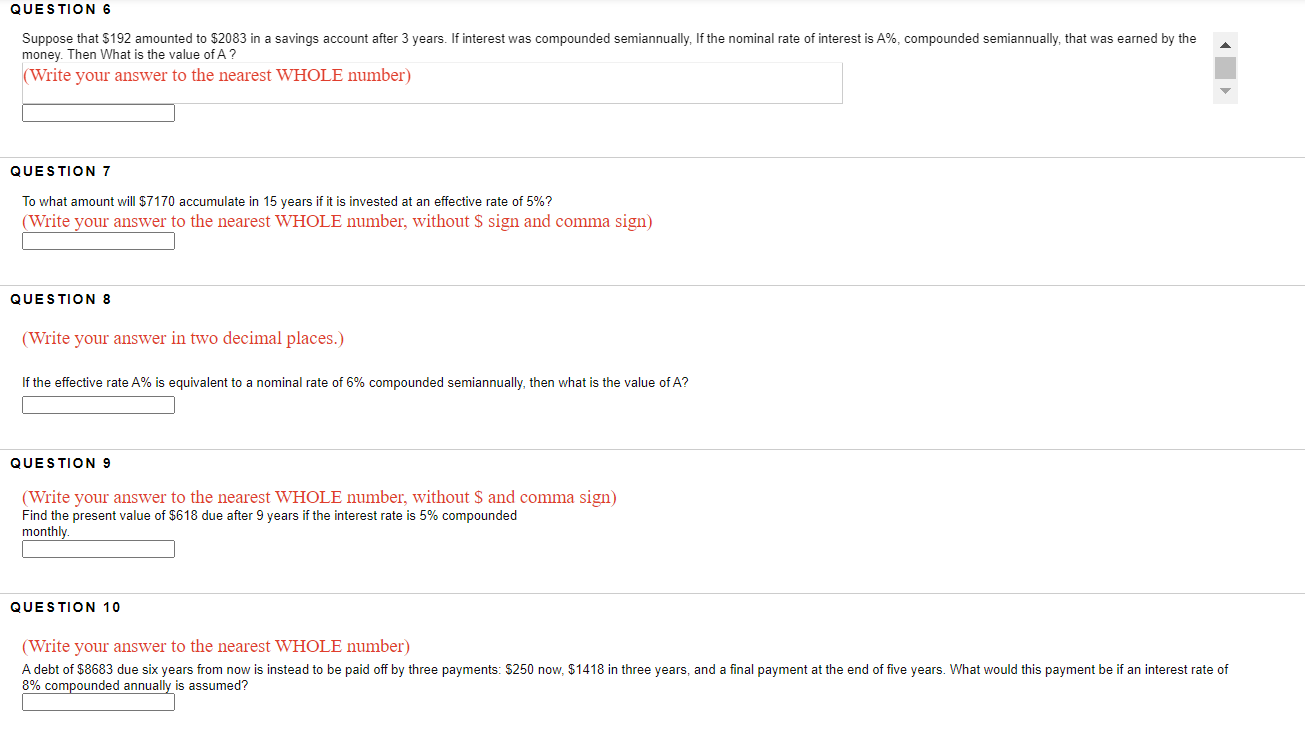 Solved QUESTION 6Suppose that $192 amounted to $2083 in a | Chegg.com Solved QUESTION 6Suppose that $192 amounted to $2083 in a | Chegg.com