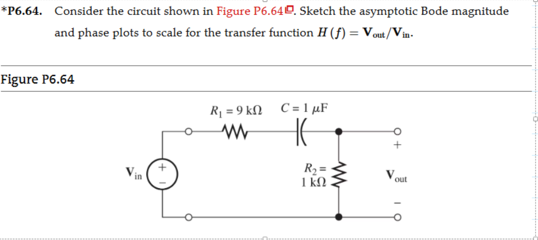 Solved *P6.64. ﻿Consider the circuit shown in ﻿Figure P6.64. | Chegg.com