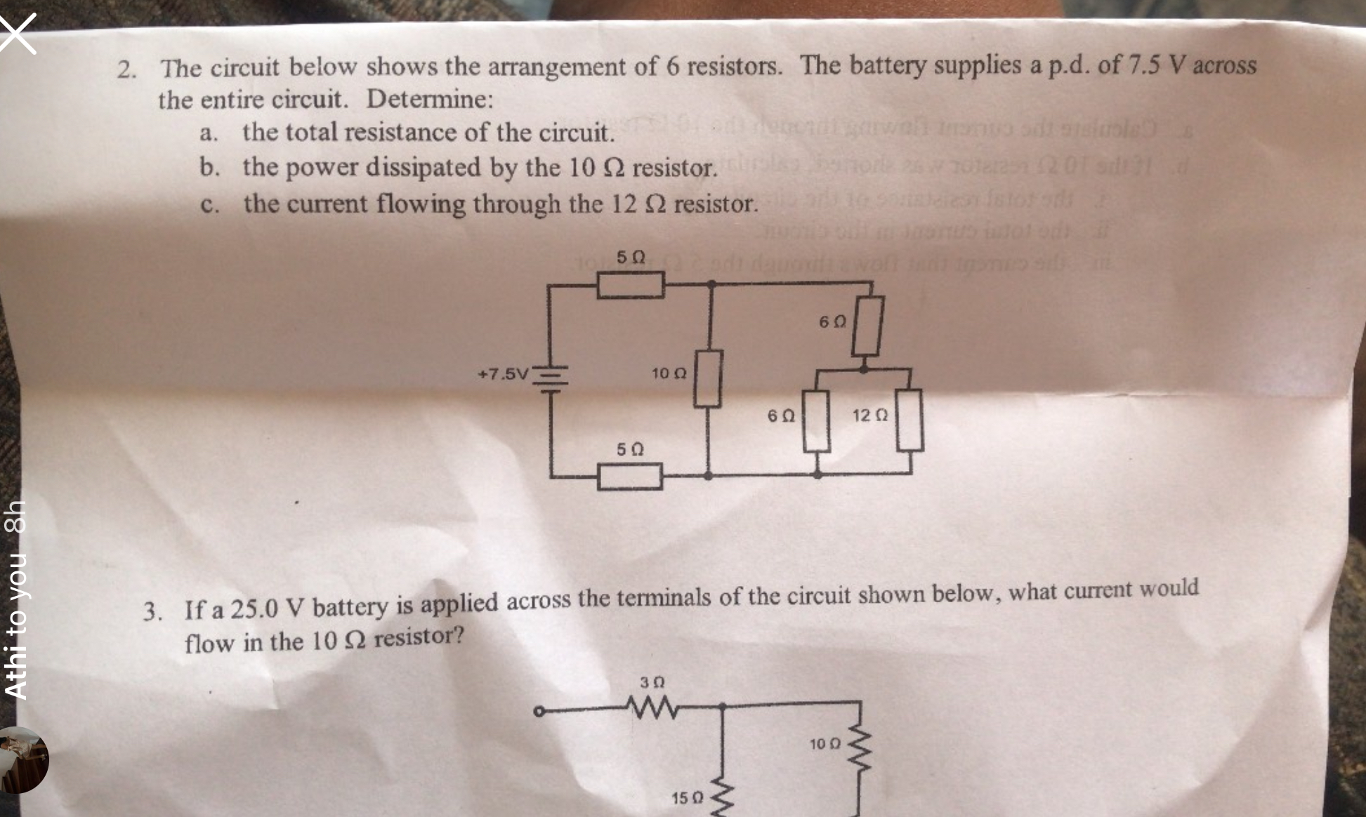 The circuit below shows the arrangement of 6 | Chegg.com