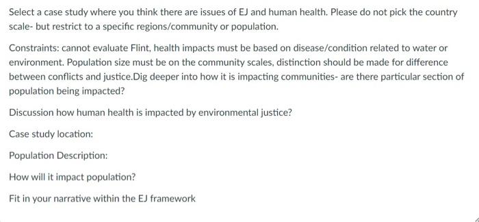 Solved Select a case study where you think there are issues | Chegg.com