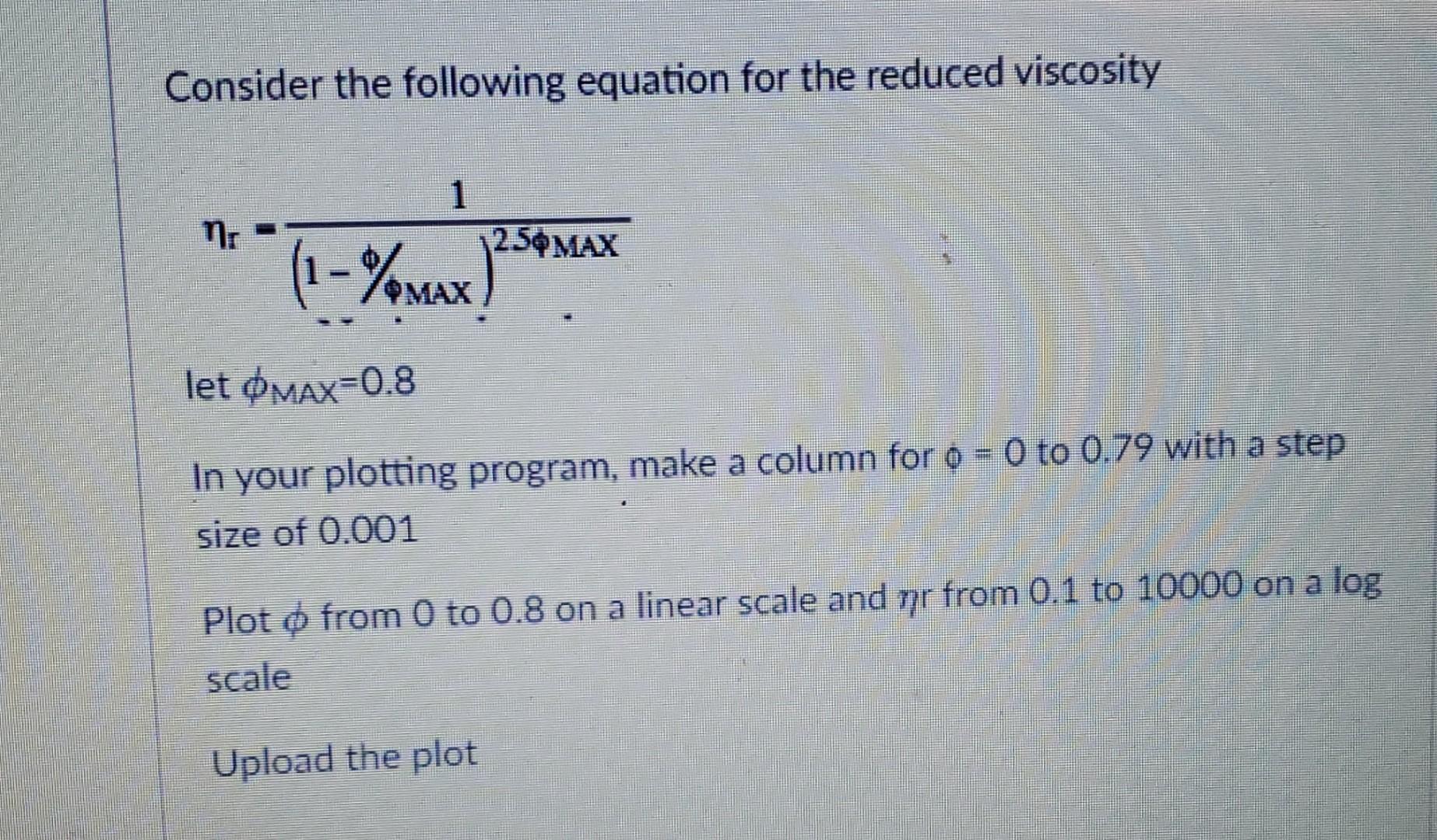 Solved Consider the following equation for the reduced | Chegg.com