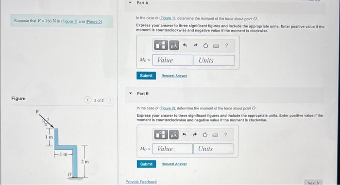 Solved Euppose that E in 750 N in (Eguce 1 ) and (Eigere 2). | Chegg.com