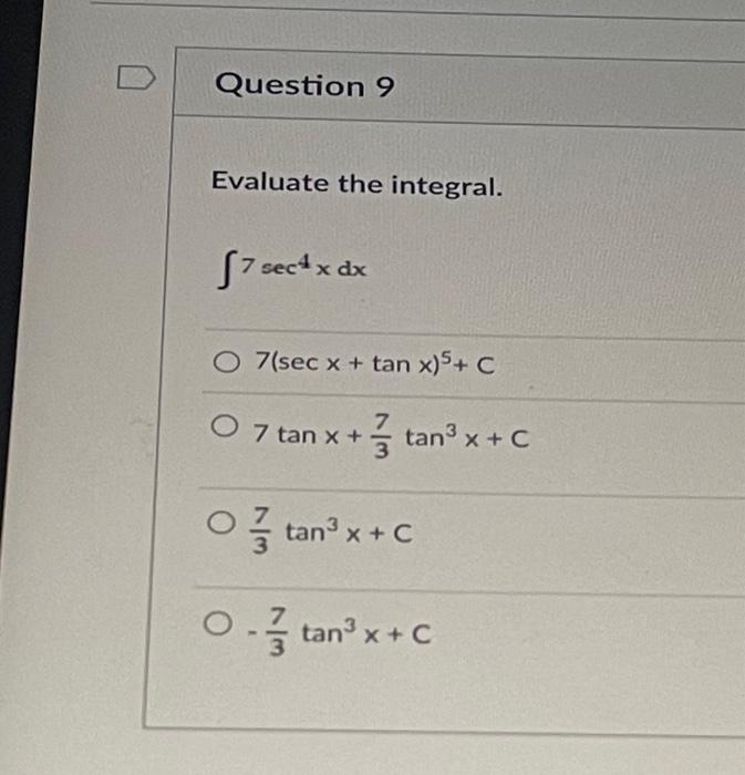 Solved Evaluate the integral. | Chegg.com