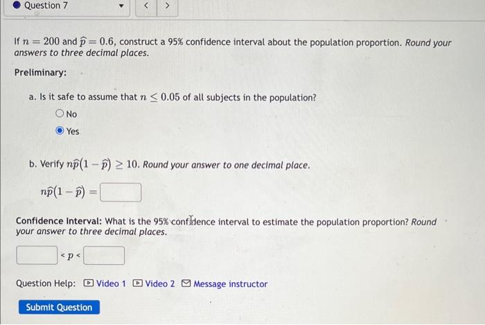 Solved If n=200 and p=0.6, construct a 95\% confidence | Chegg.com