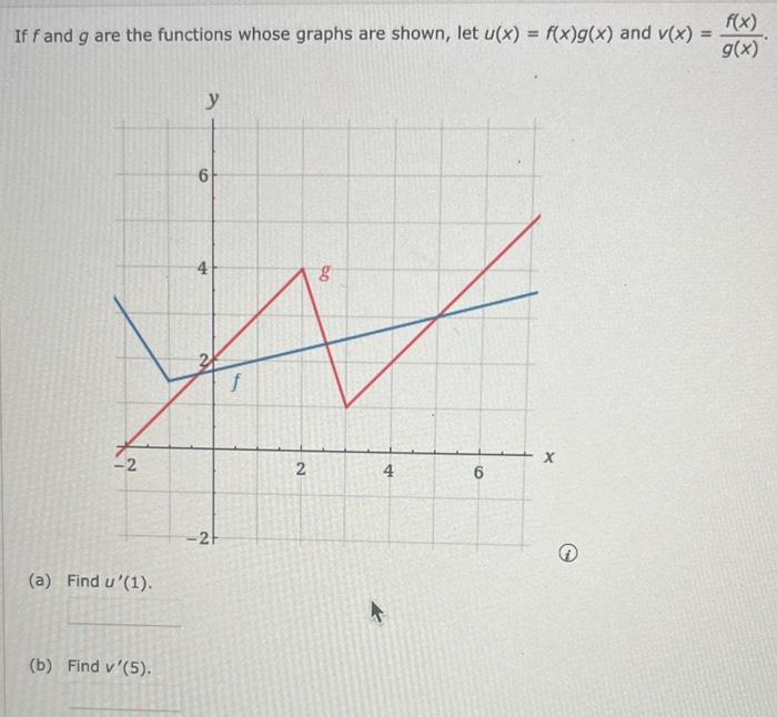 Solved If f and g are the functions whose graphs are shown, | Chegg.com