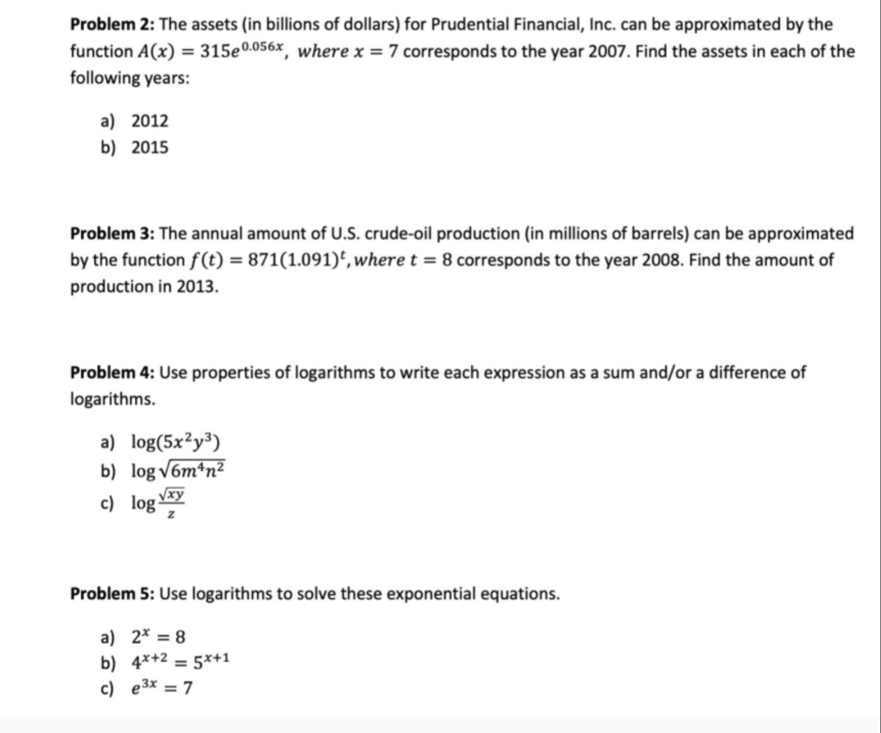 Problem 3: The annual amount of U.S. ﻿crude-oil | Chegg.com