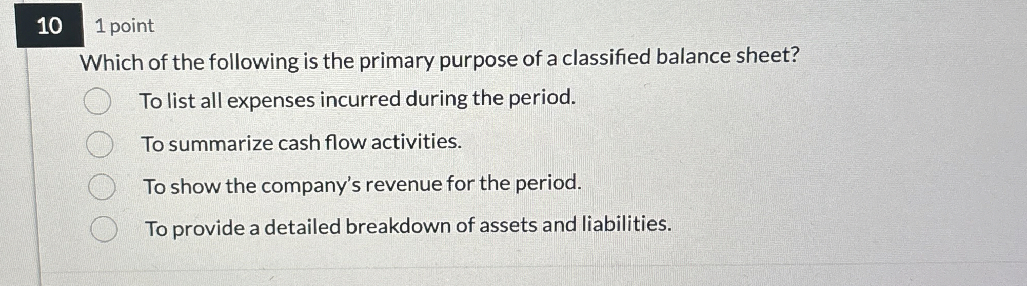 Solved 101 ﻿pointWhich of the following is the primary | Chegg.com
