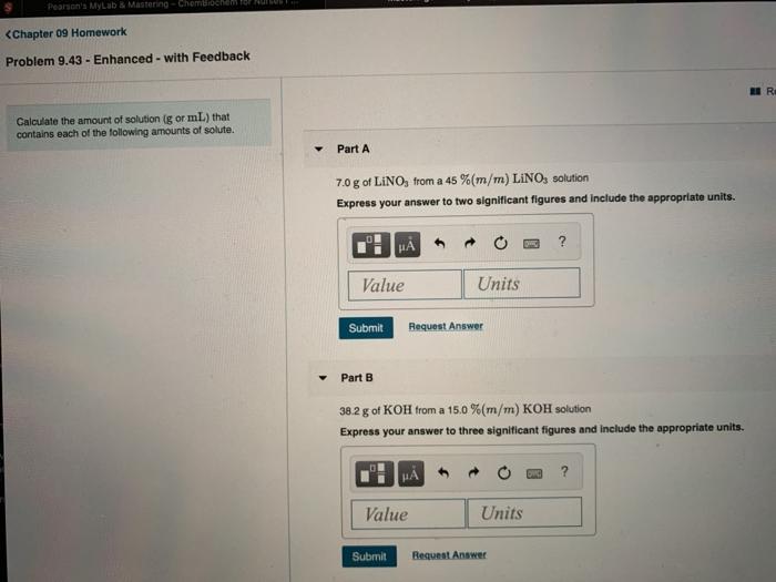 Solved Pearson's MyLab & Mastering - Chemchem NILUL | Chegg.com