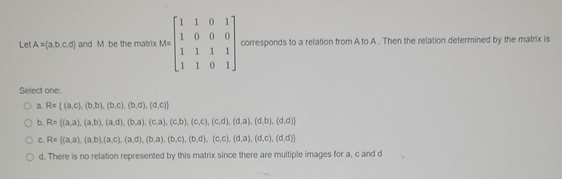 Solved Relation represented by the di-graph on a set {x,y,z} | Chegg.com