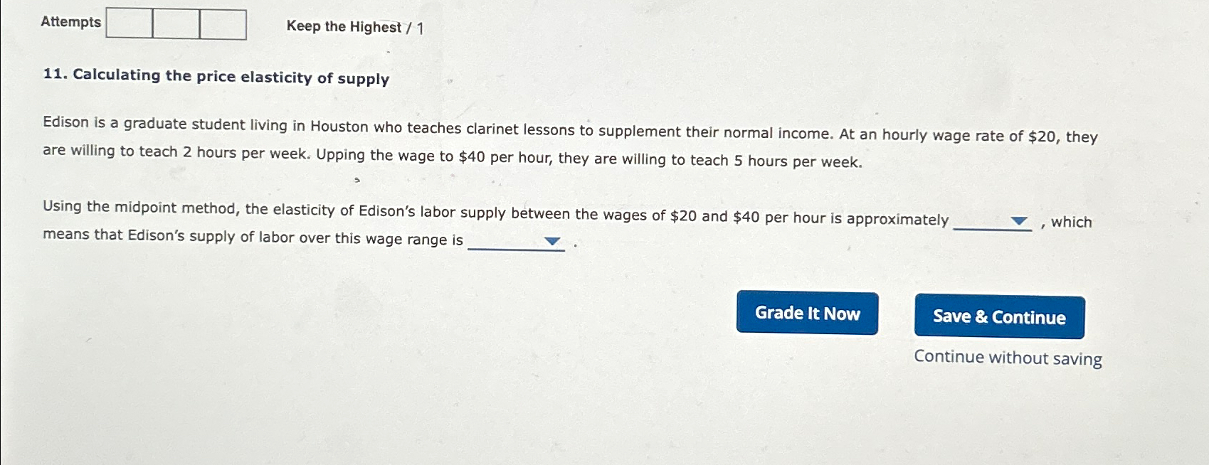 Solved AttemptsKeep the Highest / 111. ﻿Calculating the | Chegg.com