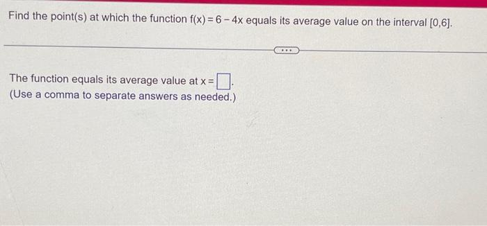 Find the point(s) at which the function f(x)=6−4x | Chegg.com