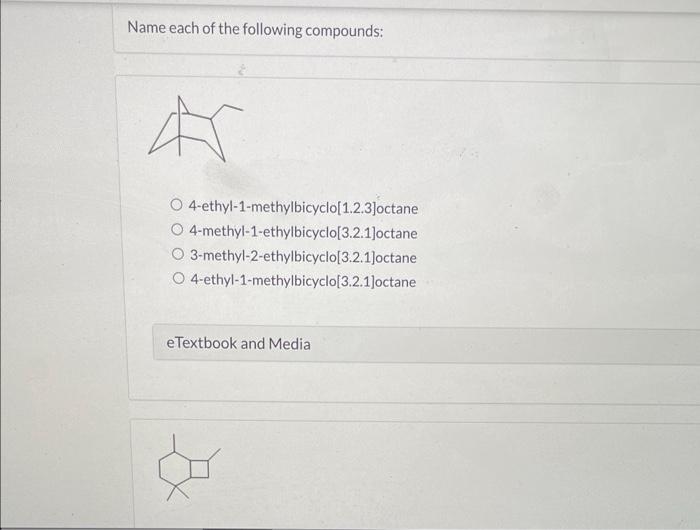 Solved Name each of the following compounds: | Chegg.com