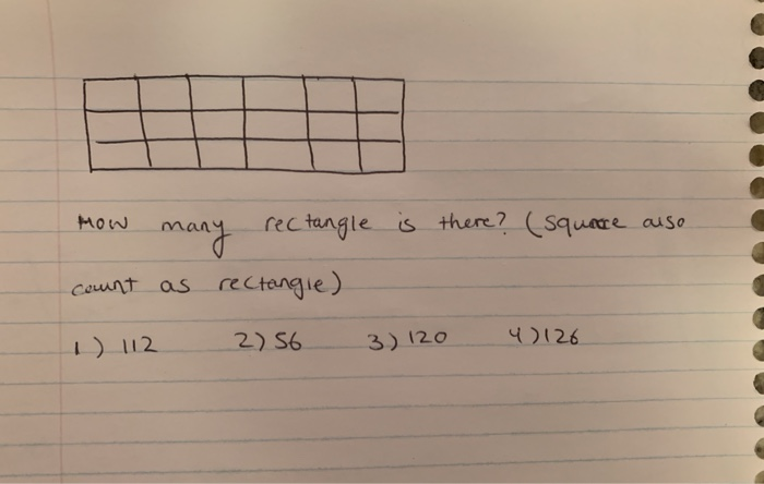 Solved is there? (square also How count many rectangle as | Chegg.com