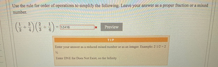 Solved Use the rule for order of operations to simplify the | Chegg.com