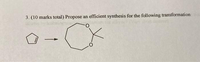 Solved 3. (10 marks total) Propose an efficient synthesis | Chegg.com
