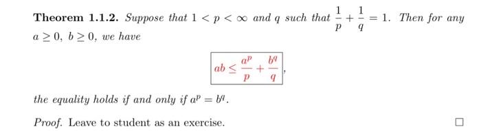 Solved 1 1 + р 9 Theorem 1.1.2. Suppose that 1 0,6 20, | Chegg.com