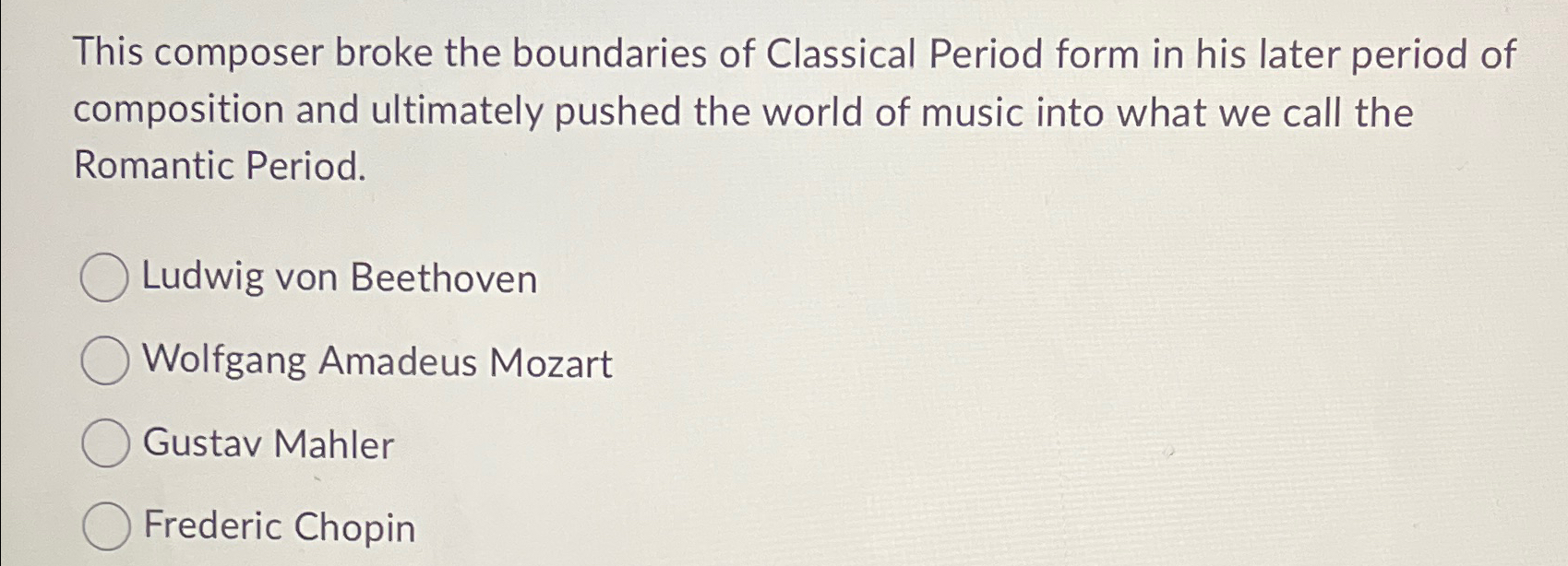 Solved This composer broke the boundaries of Classical | Chegg.com
