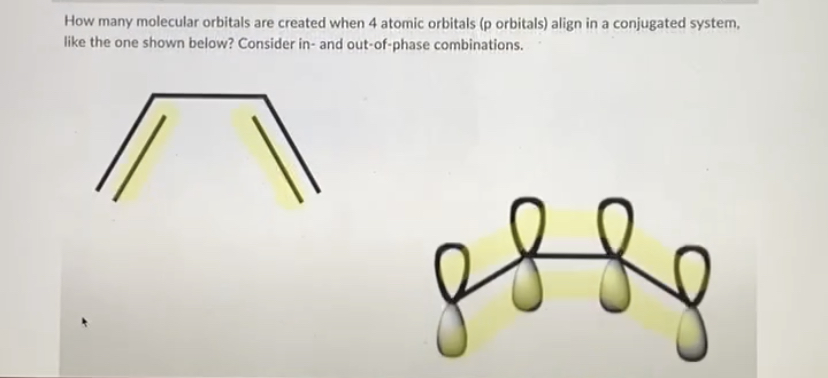 Solved How Many Molecular Orbitals Are Created When 4