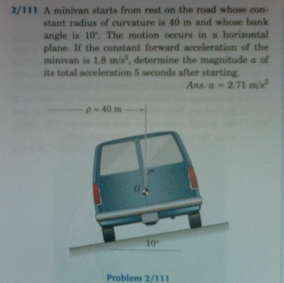 Solved A minivan starts from rest on the road whose constant | Chegg.com