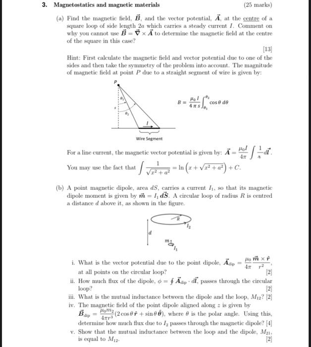 Solved electromagnetism Please provide a detailed step by | Chegg.com