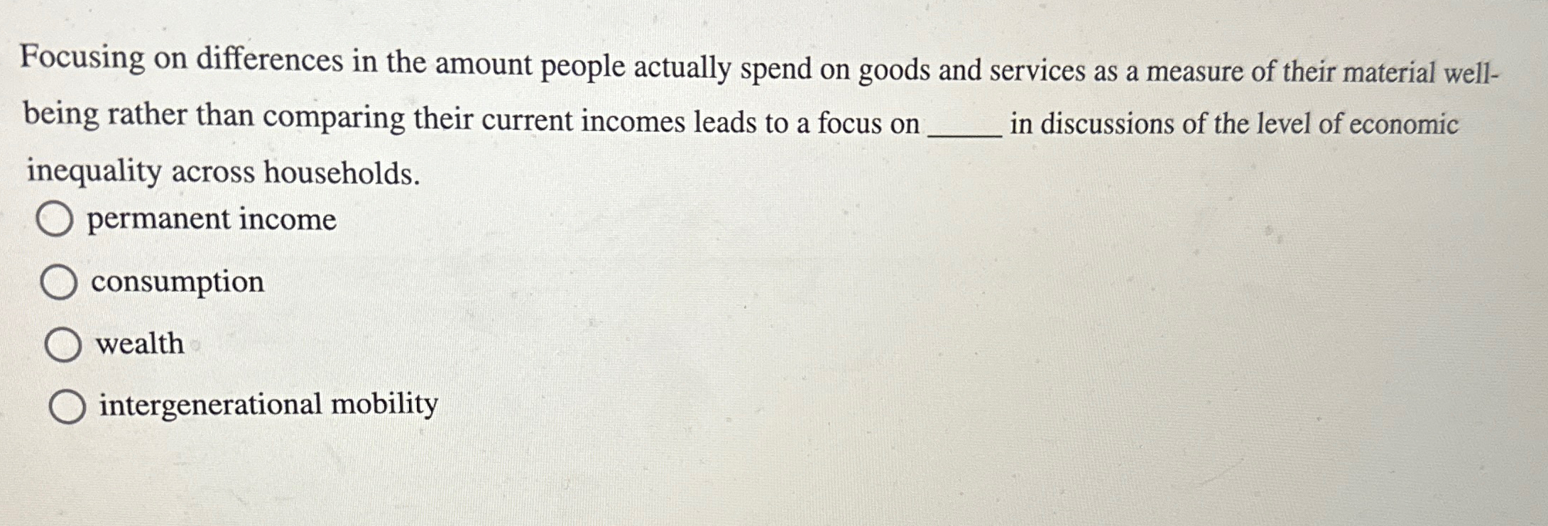 Solved Focusing on differences in the amount people actually | Chegg.com