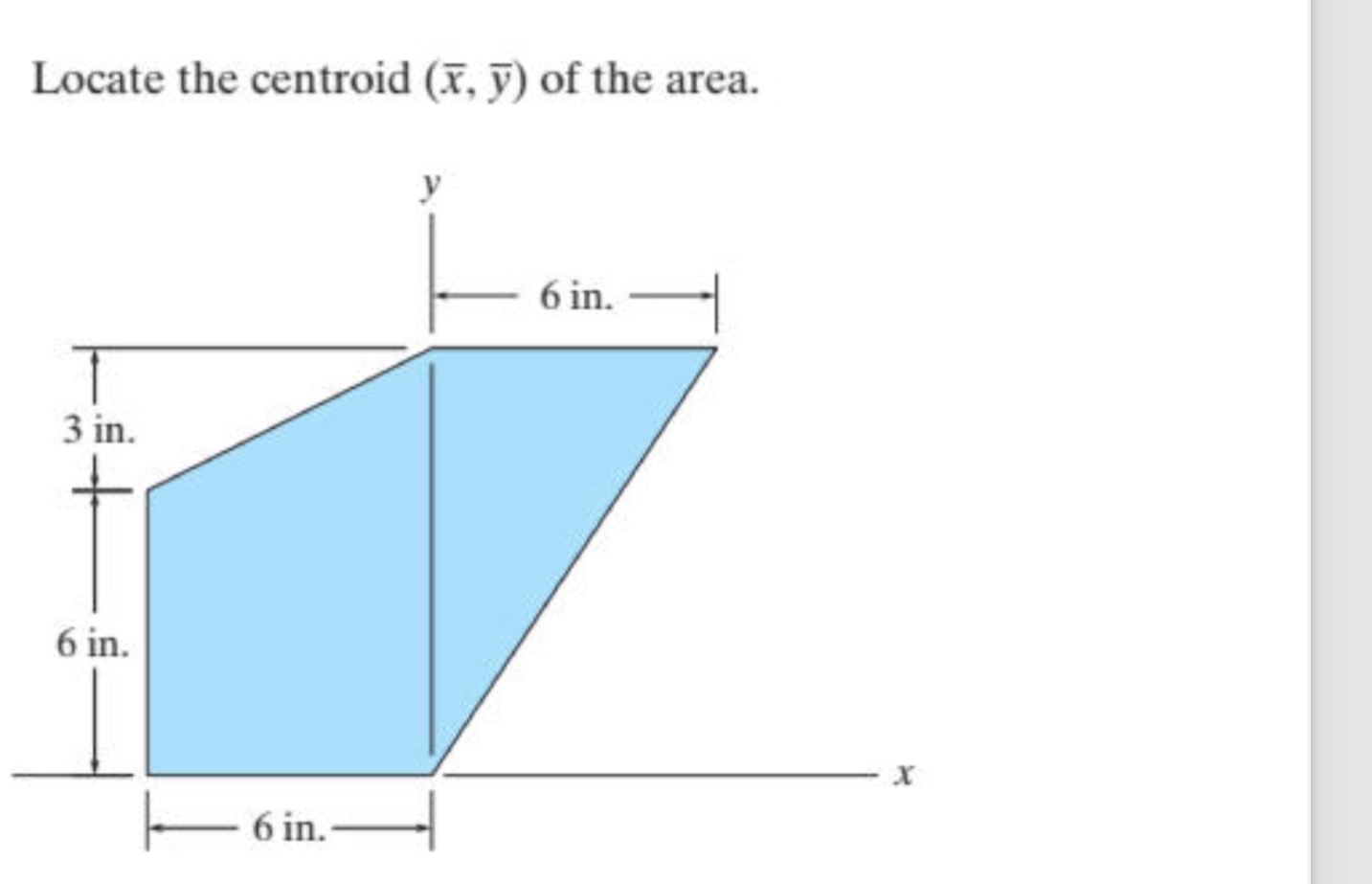 Solved Pls show allworkLocate the centroid X and Y of the | Chegg.com