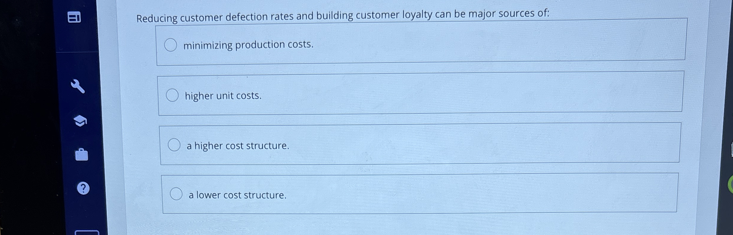 Solved Reducing customer defection rates and building | Chegg.com
