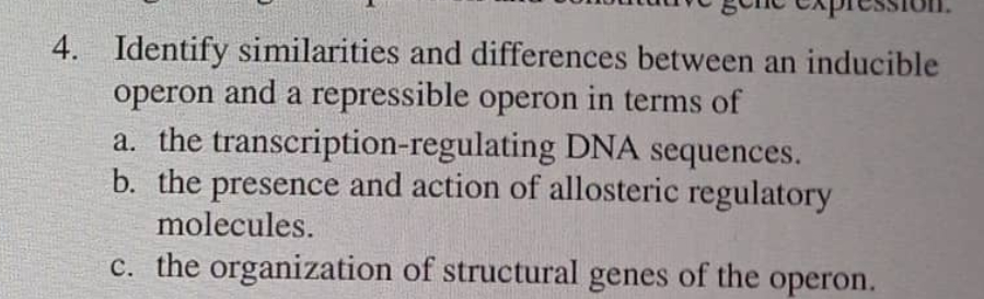 Solved 4. ﻿Identify similarities and differences between an | Chegg.com