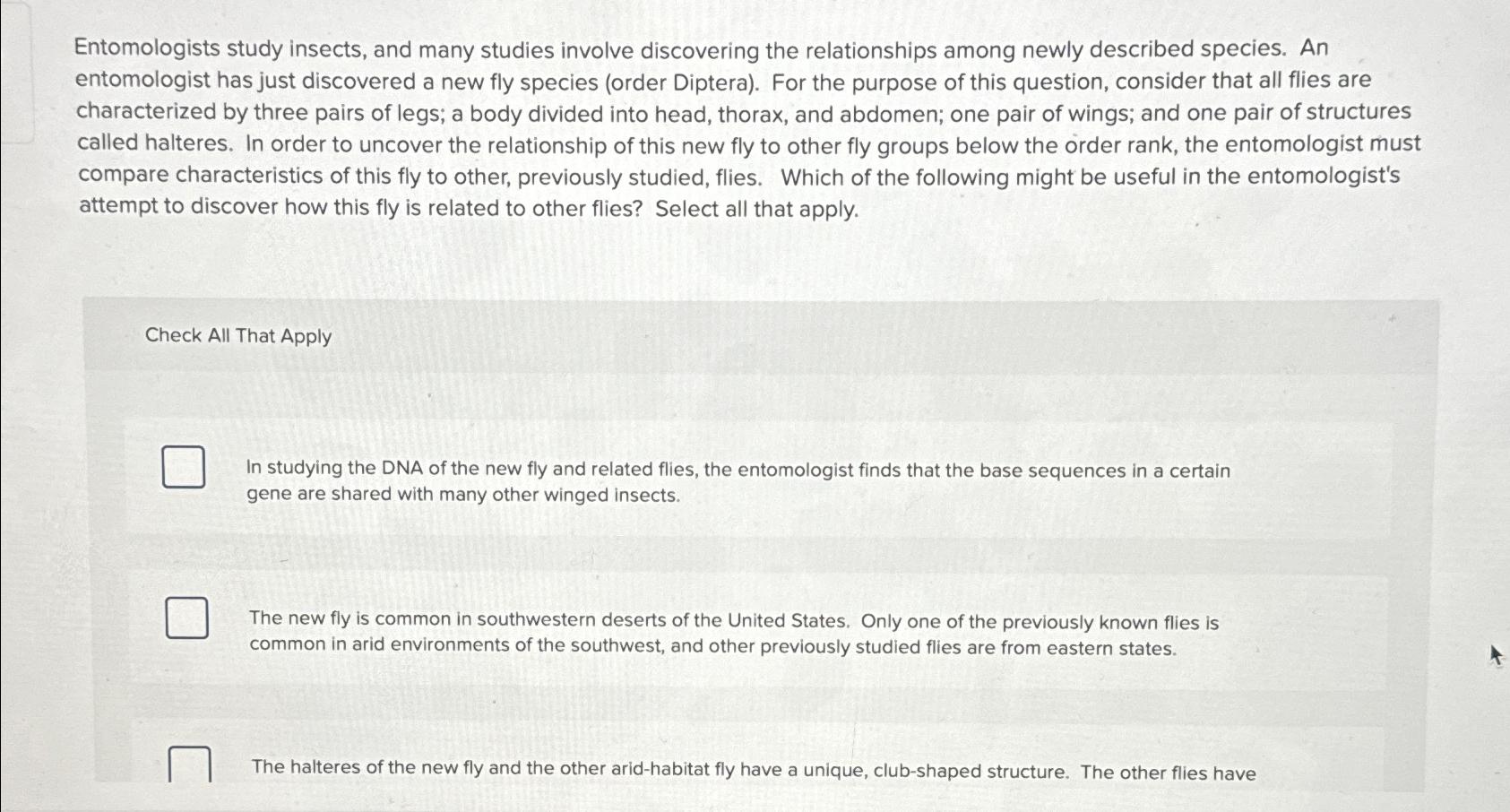 Solved Entomologists study insects, and many studies involve | Chegg.com