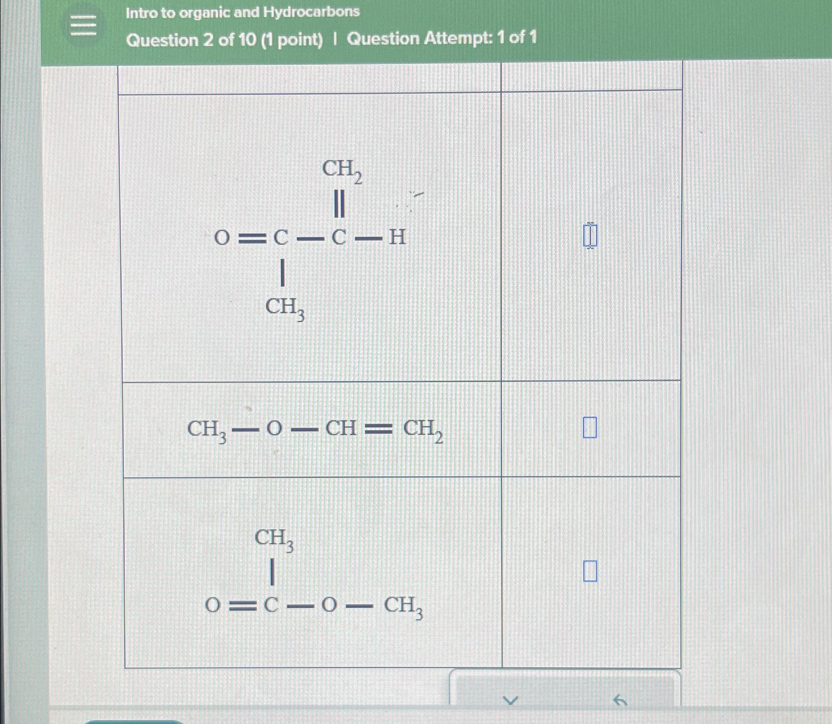 Solved Name the family to which each organic compound | Chegg.com