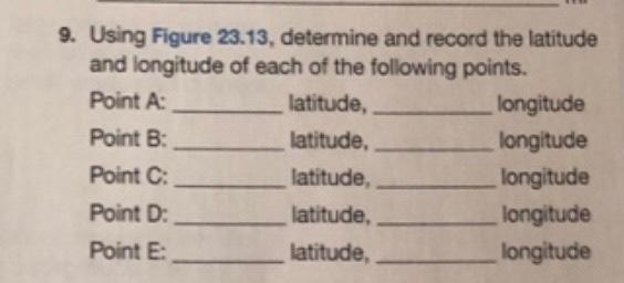 Solved 9. Using Figure 23.13, determine and record the | Chegg.com