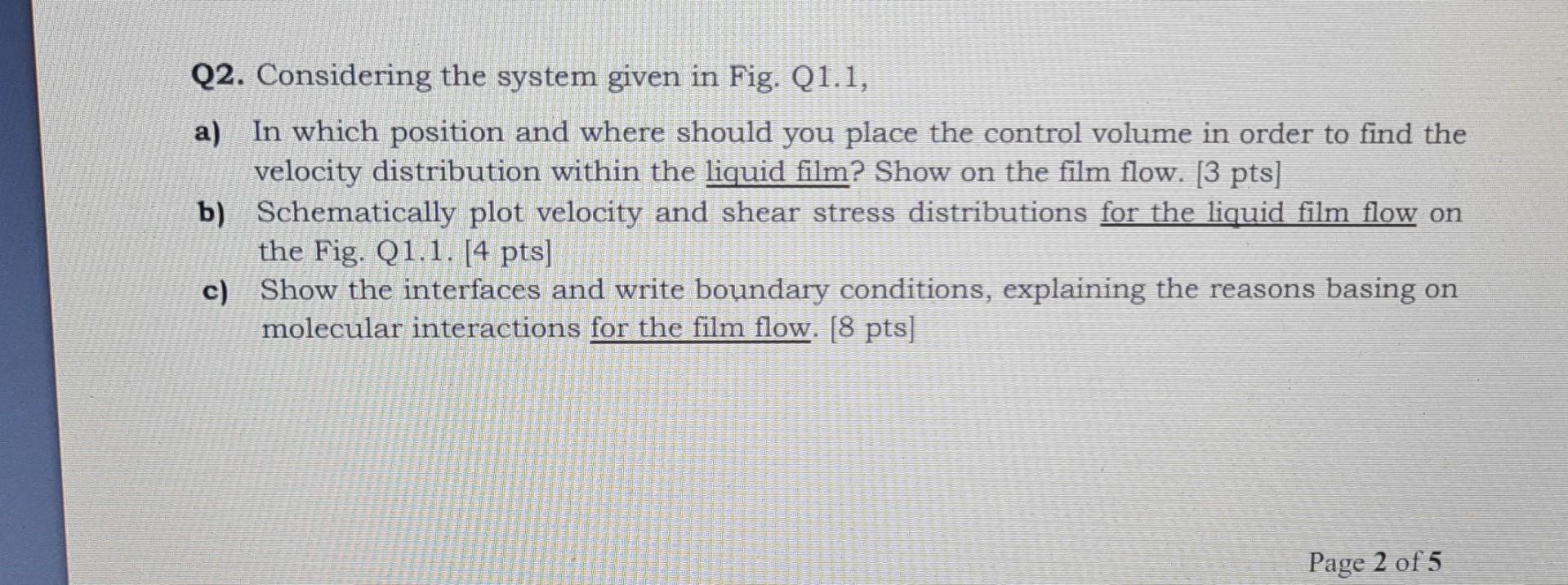 Q2. Considering the system given in Fig. Q1.1, a) In | Chegg.com